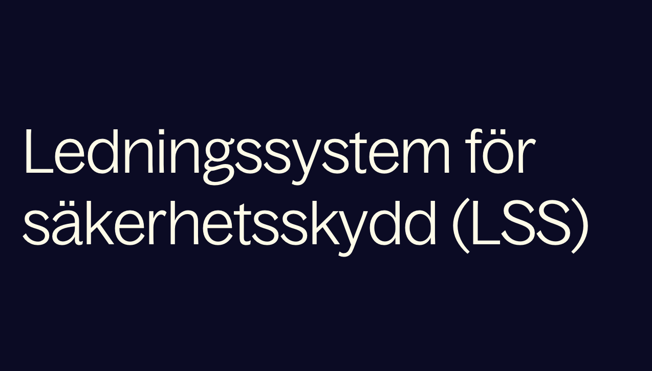 Ett nytt ledningssystem för säkerhetsskydd – gratis att använda för alla!